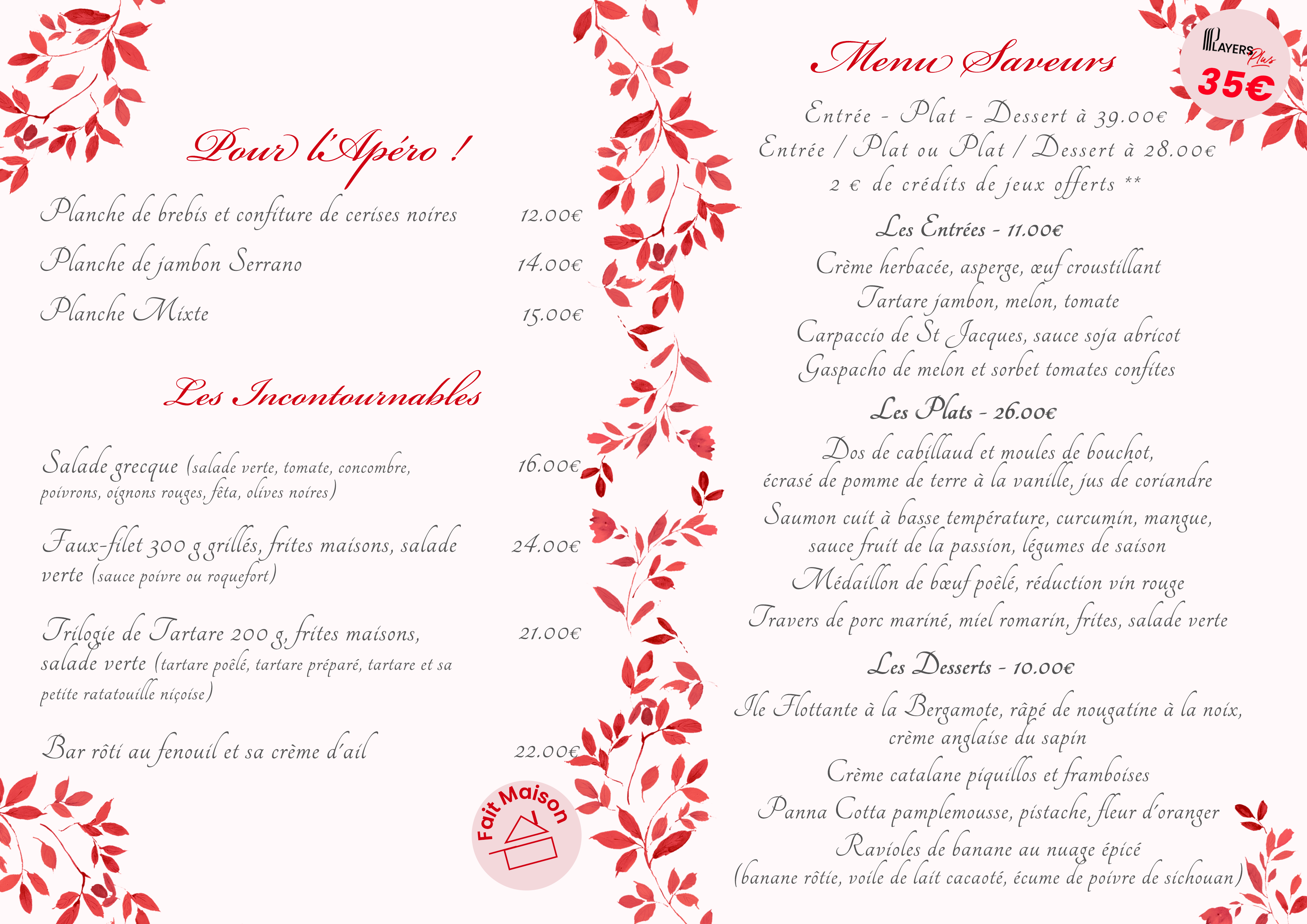 Restaurant Le Bistrot Gourmand | Casino La Roche-Posay